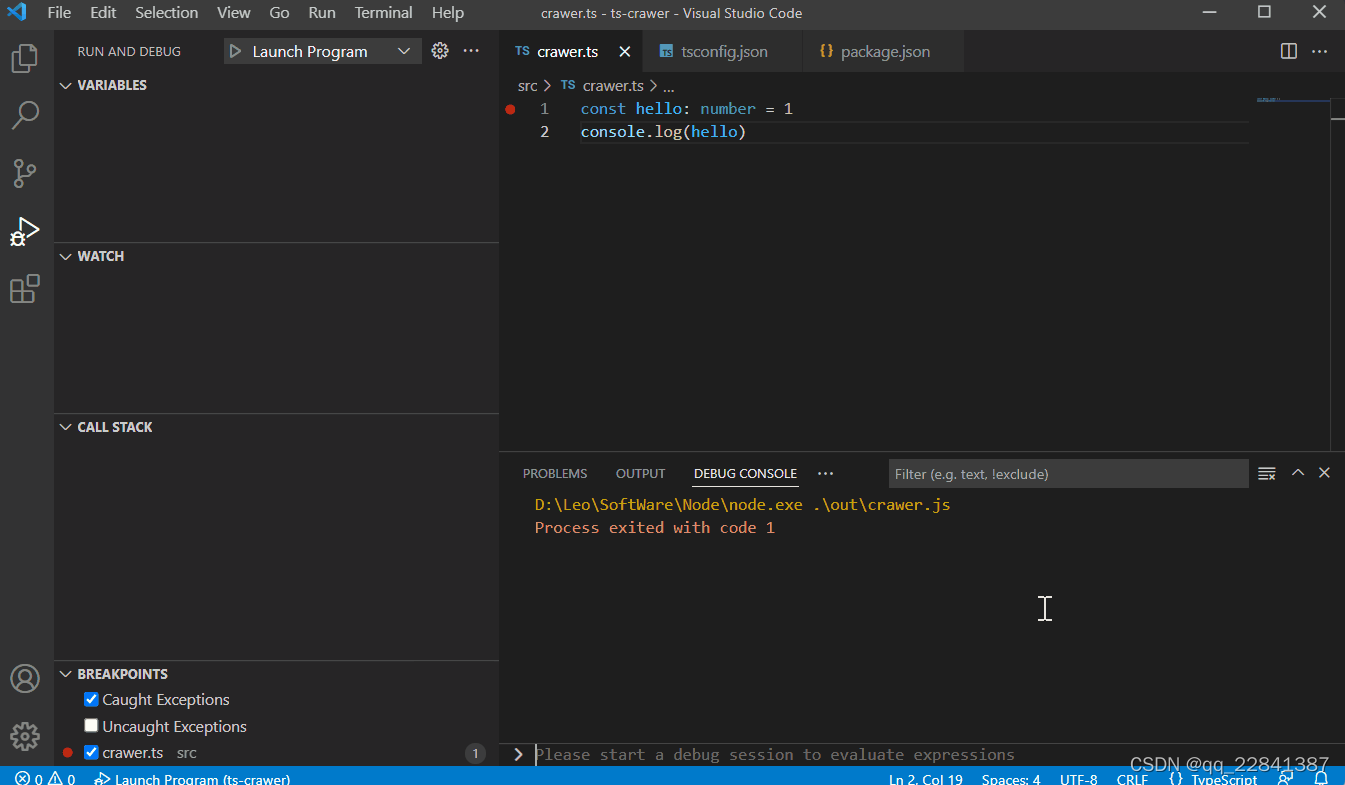 Typescript文件调试【vscode使用，debug】typescript Debug Csdn博客