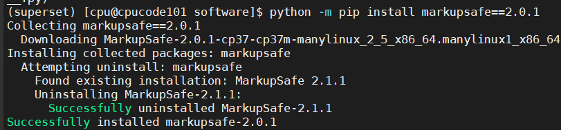 ImportError: cannot import name ‘soft_unicode‘ from ‘markupsafe‘_hive_cpuCode-华为开发者空间