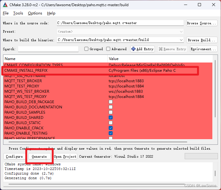 paho mqtt c库在window上编译与使用_paho mqtt client cpp-CSDN博客