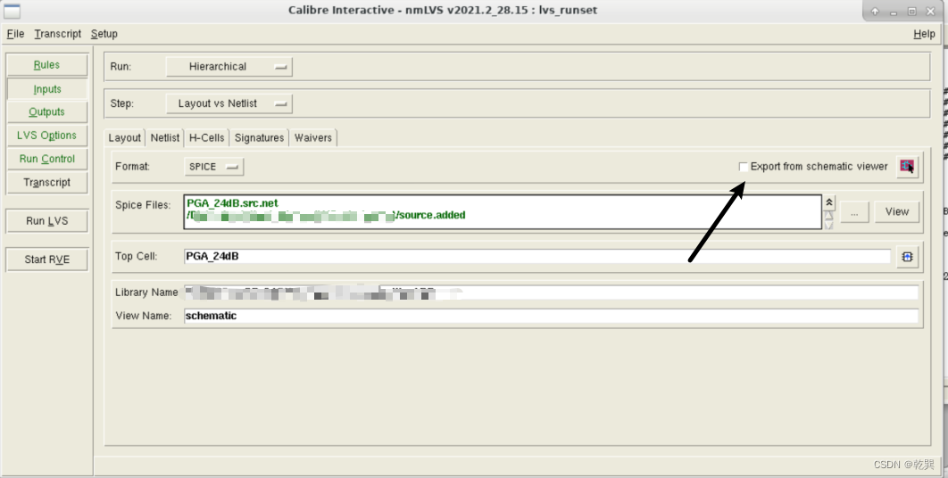 【Cadence】LVS报错：Expected “.PARAM name1=value1 ＜name2=value2 ...