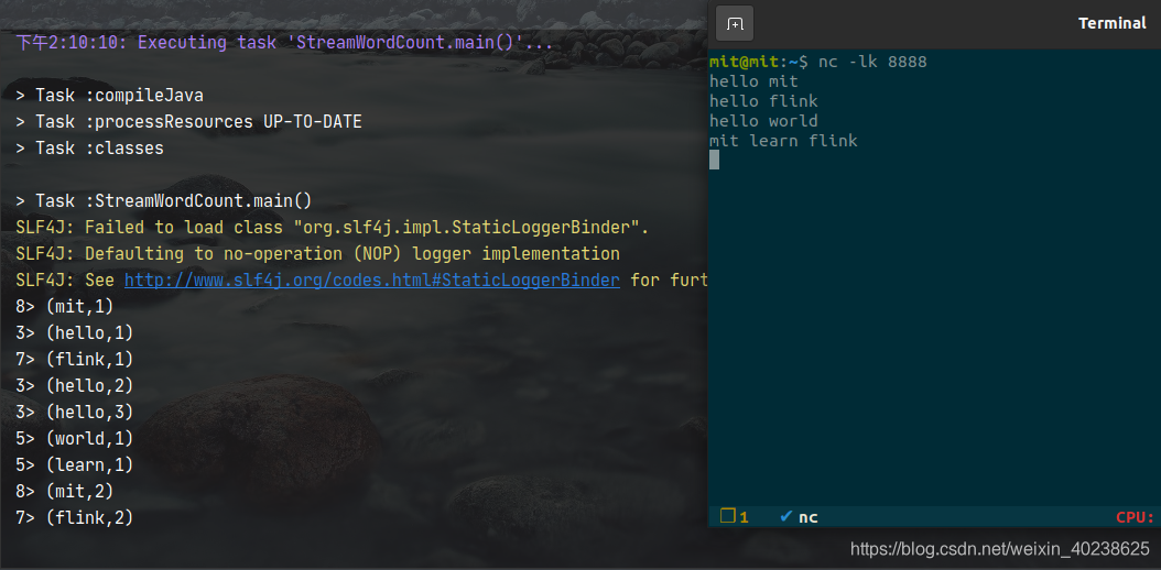 Flink 学习笔记 2. 流处理WordCount_flink 监听本地socket-CSDN博客