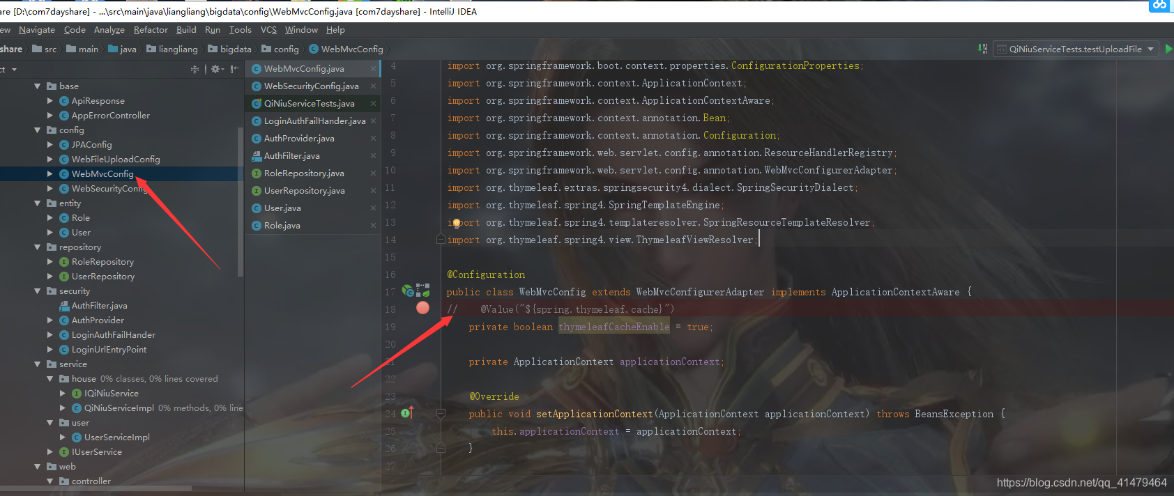 Could not resolve placeholder 'spring.thymeleaf.cache' in value_could not resolve placeholder ...