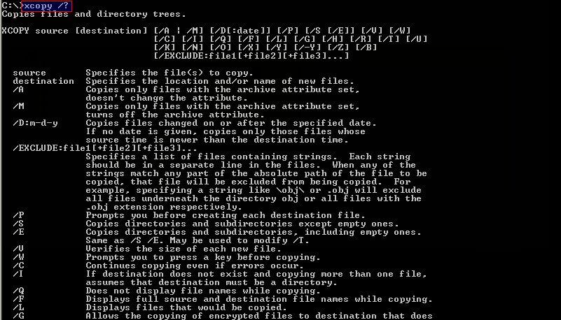 xcopy 命令_带有示例的Xcopy命令教程的Windows复制操作-CSDN博客