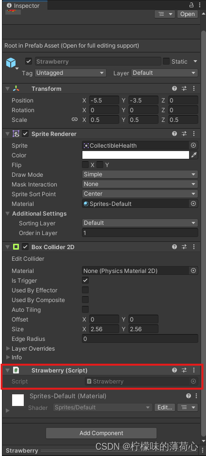 【Unity2D：C#Script】为角色添加回血效果_unity角色拾取物体回血-CSDN博客