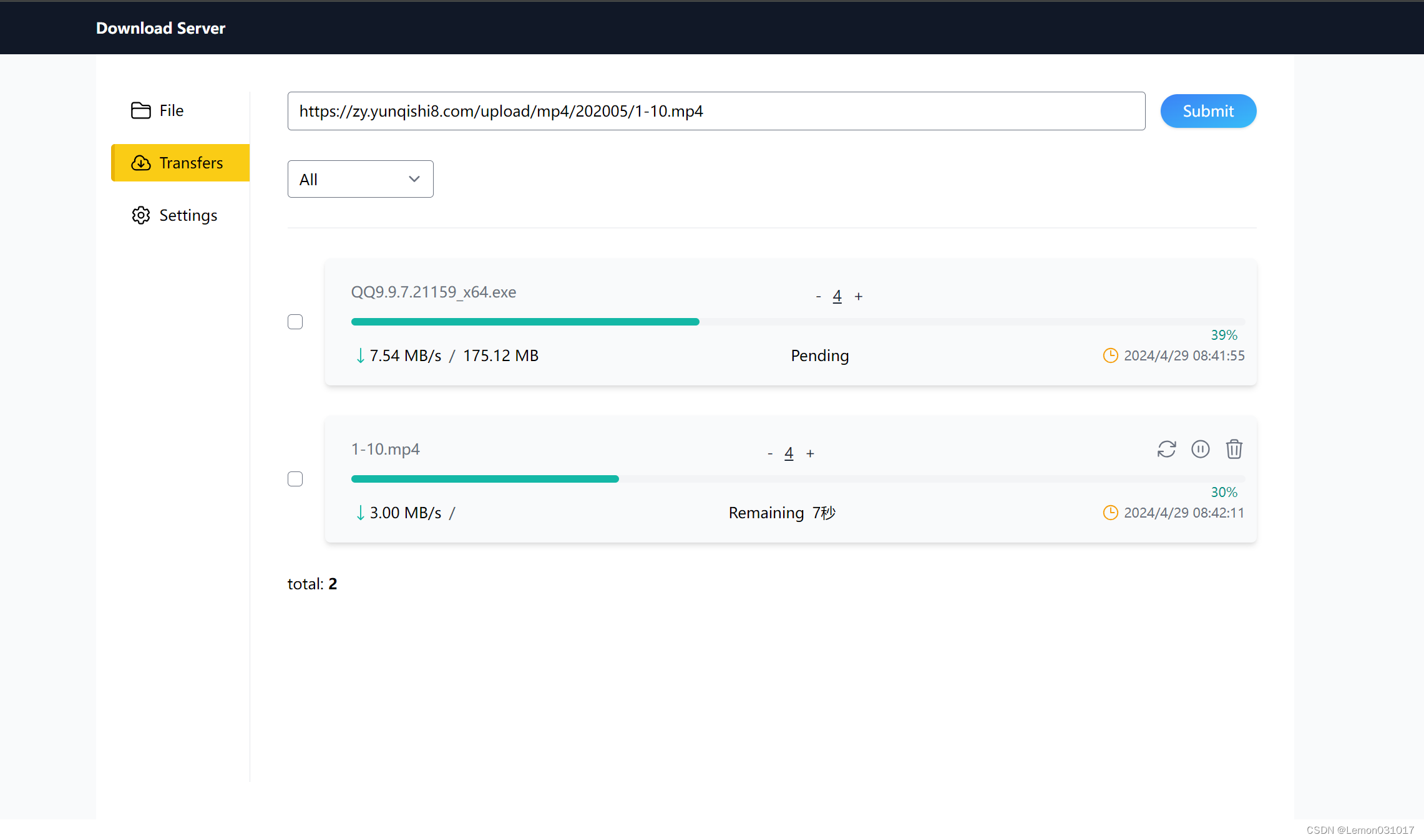 用java实现一个多线程下载服务器，支持暂停、断点续传、重新下载、限速下载、删除、多任务并行下载等功能java怎么实现下载任务的终止重启取消 Csdn博客