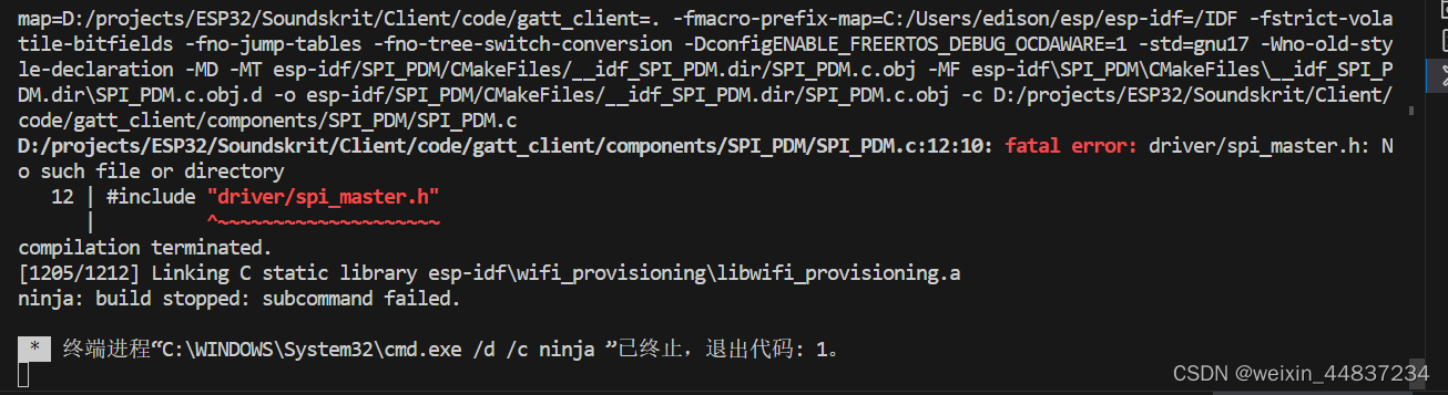 ESP32 Cmakelists.txt 报错问题_failed to set target esp32s3: non zero exit code 2-CSDN博客
