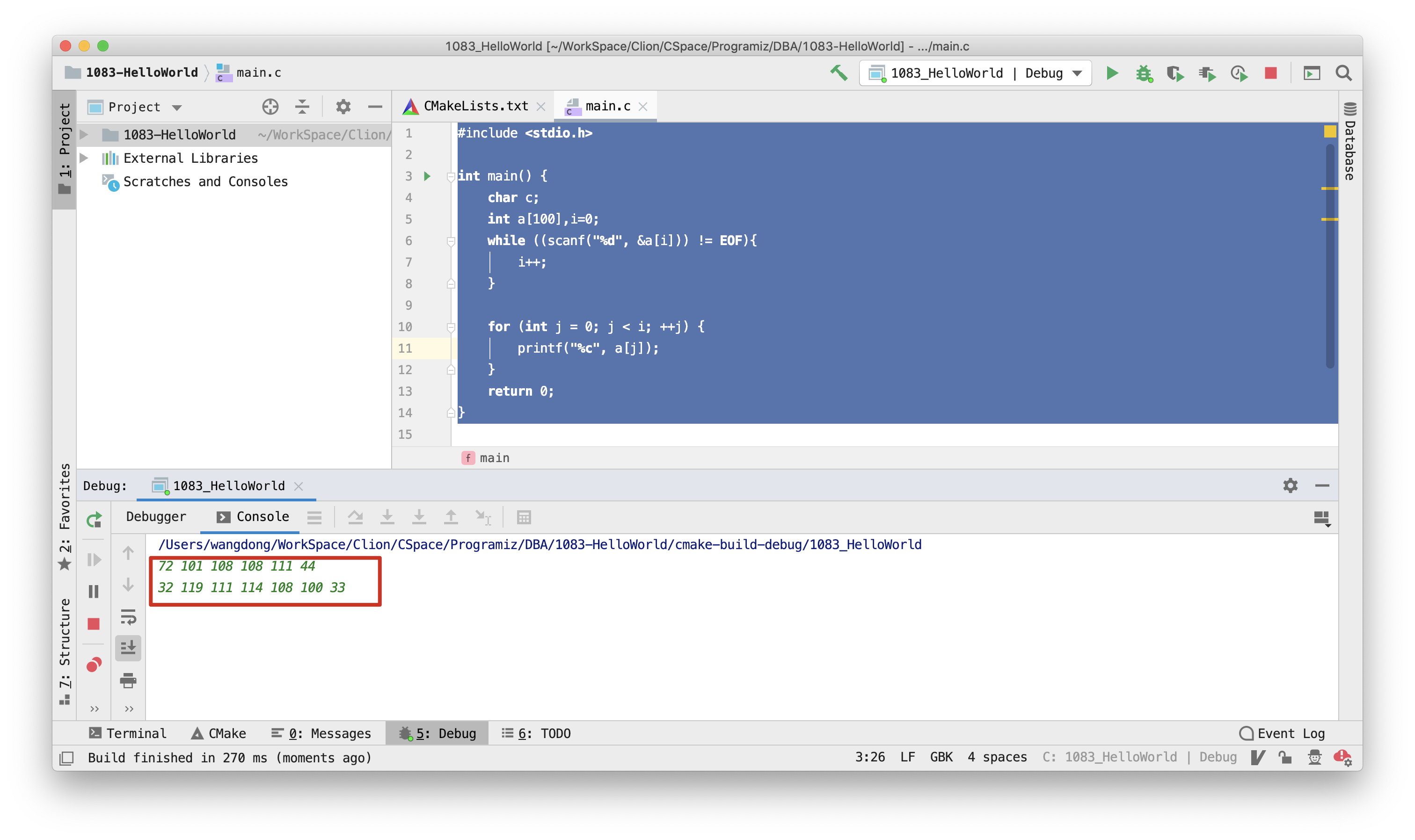 Mac系统CLion中C语言EOF如何结束输入(楼主亲测有效)_macc语言eof-CSDN博客