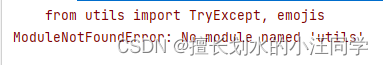 解决 调用yolov5的时候， No module named ‘utils‘ 的问题_from utils import tryexcept-CSDN博客