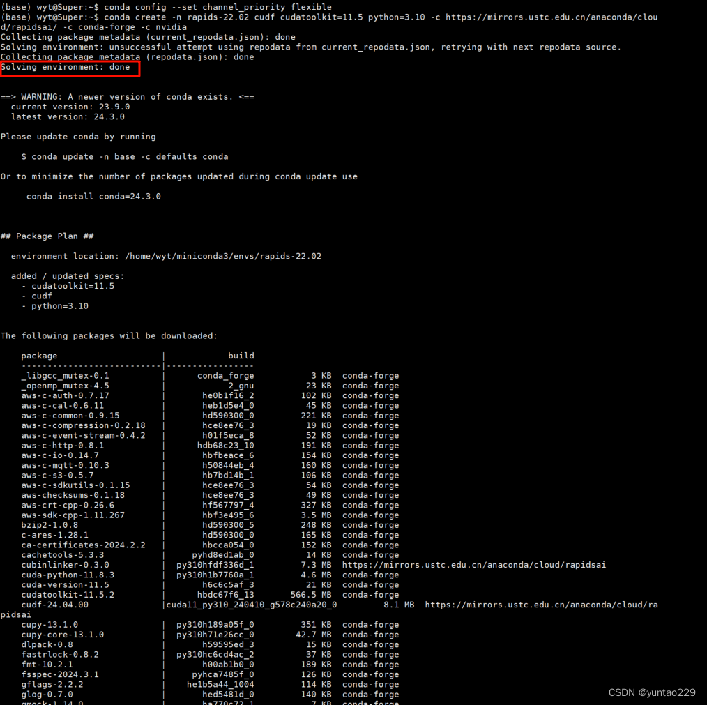 国内安装cudf, cuml_cudf安装-CSDN博客