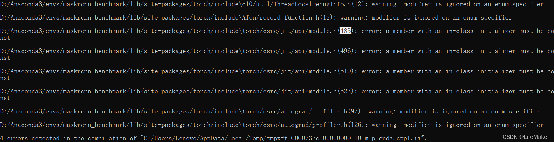maskrcnn安装及遇到的各种问题_nvcc.exe' failed with exit status 2-CSDN博客