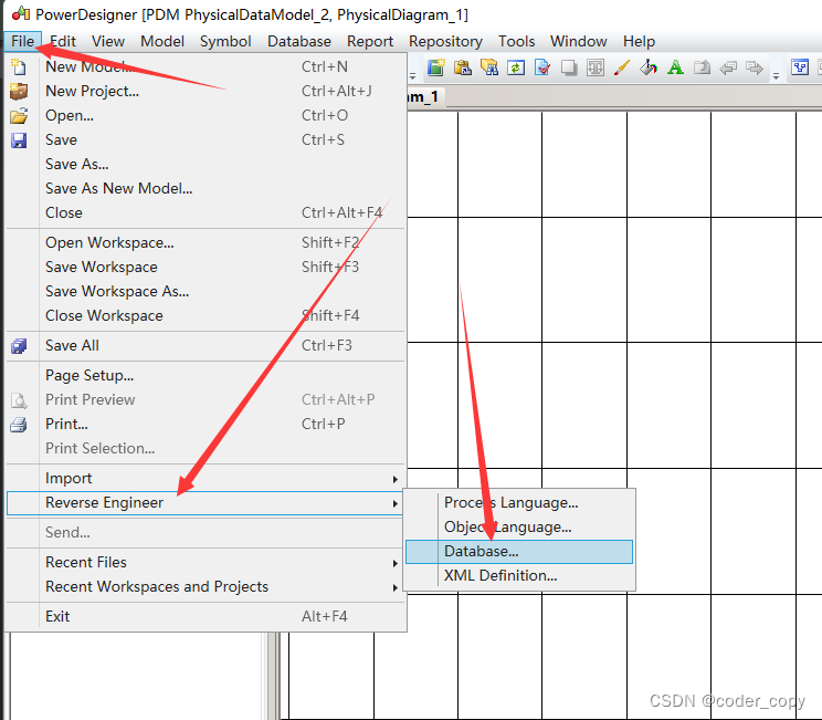PowerDesigner导出mysql生成PDM文件_powerdesigner mysql生成pdm-CSDN博客