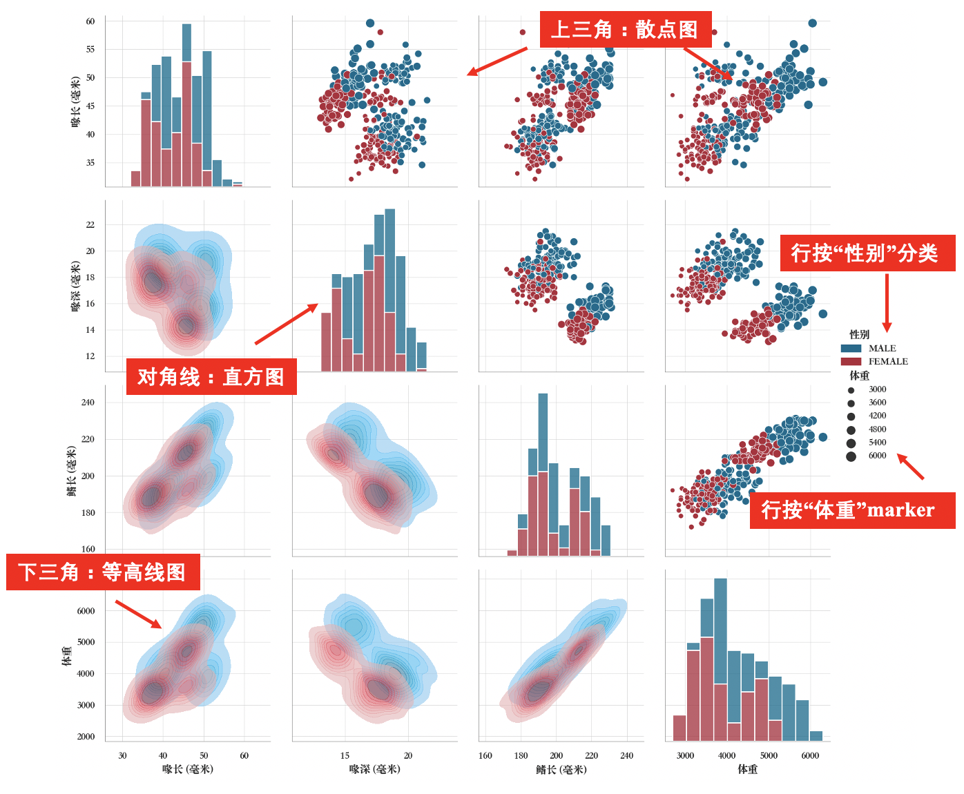 53个图表，完美展示数据组合关系！_sns.pairplot散点图加拟合曲线-CSDN博客