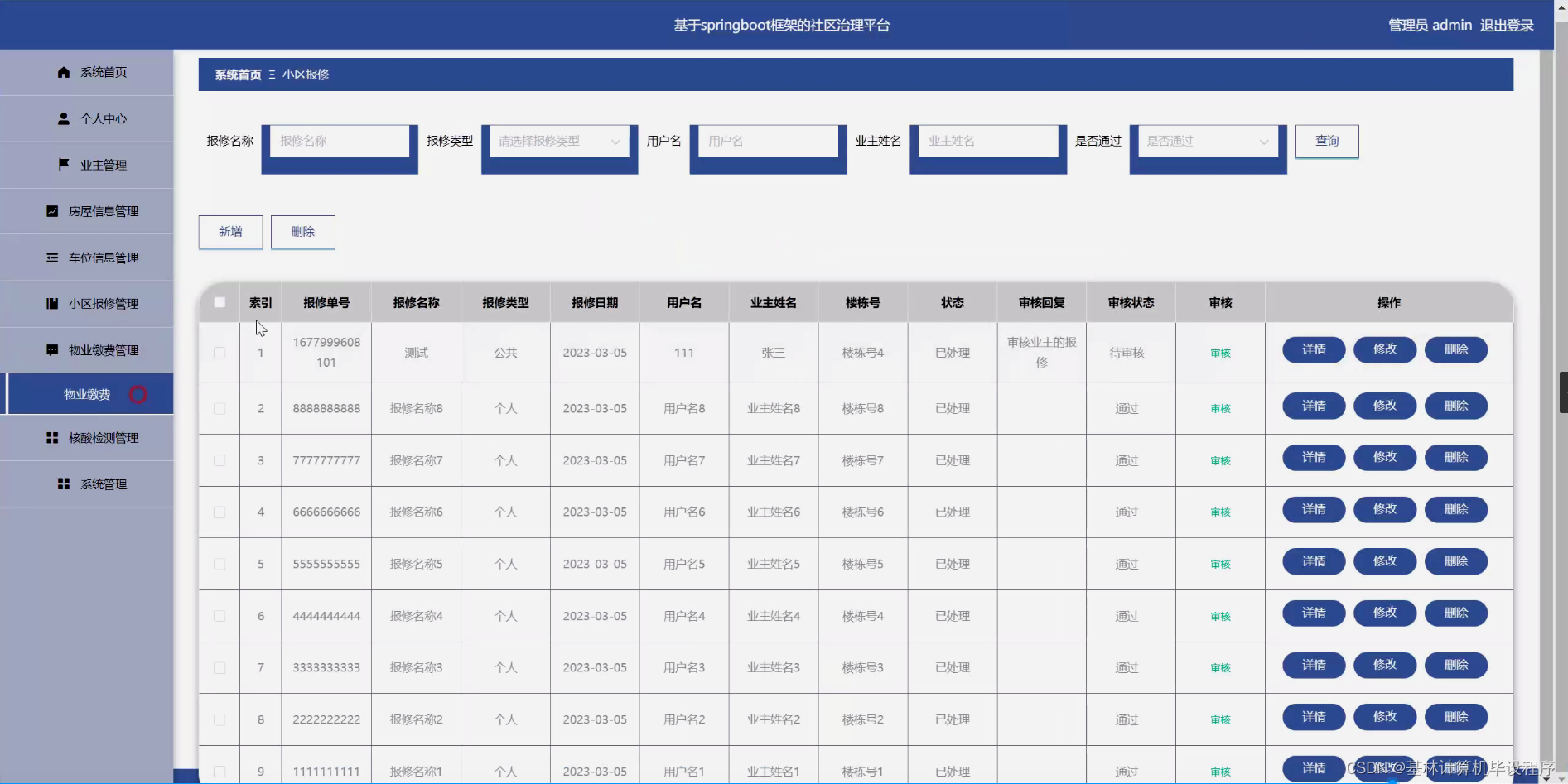 Python计算机毕设【附源码】基于springboot框架的社区治理平台(djangomysql论文)基层治理平台源码 Csdn博客