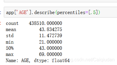 python描述统计分位数设置describe_python3 describe 自定义分位数-CSDN博客