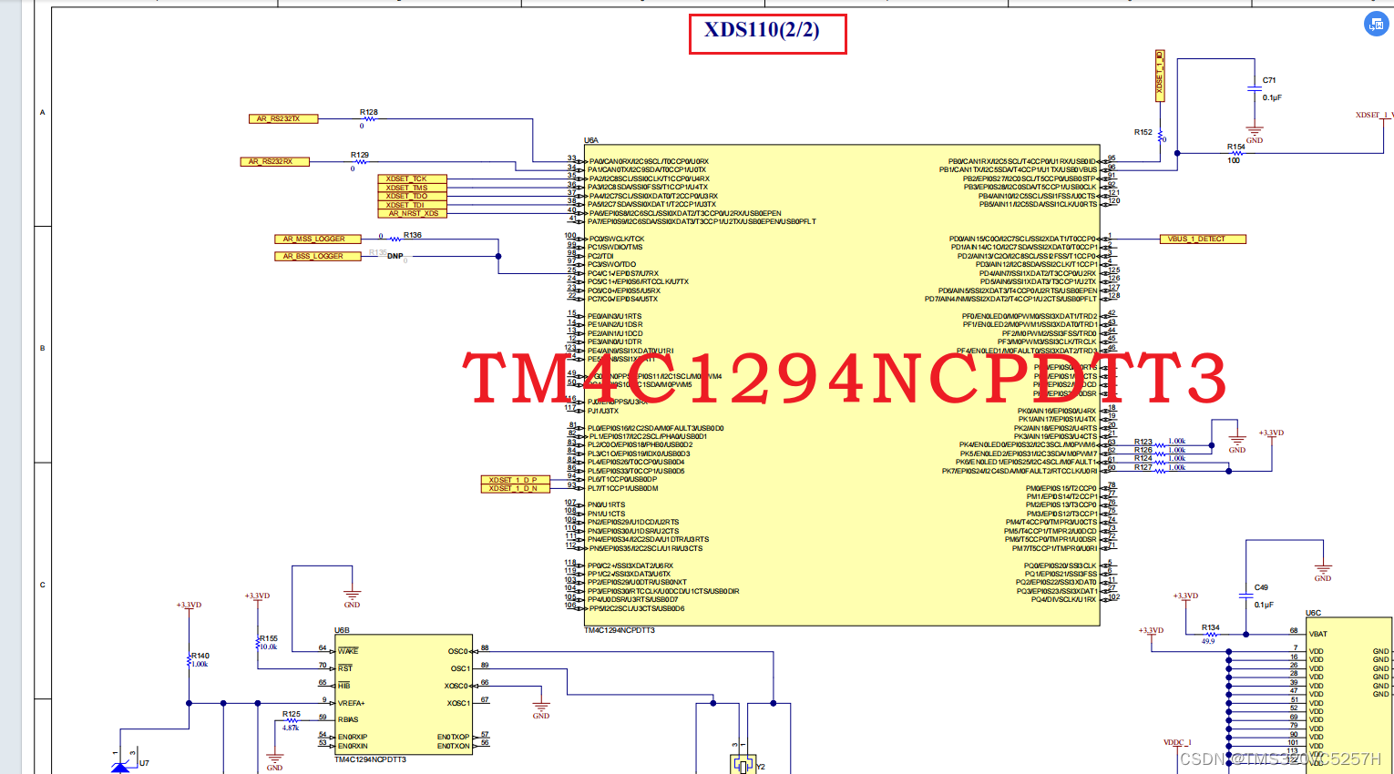 AWR1843BOOST上的TM4C1294NCPDT是干啥用的？_tm4c1294ncpdt引脚定义图-CSDN博客