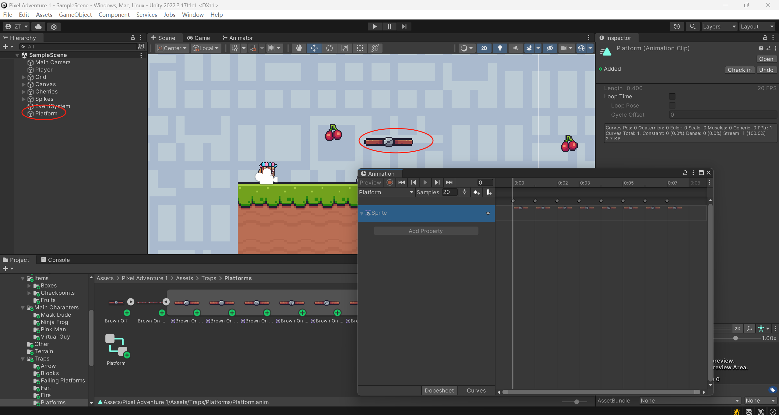Unity入门实战（Pixel Adventure 1）- 6_unity中的死亡陷阱设置-CSDN博客