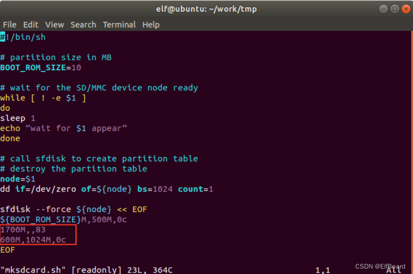 如何在ElfBoard开发板上进行分区-CSDN博客