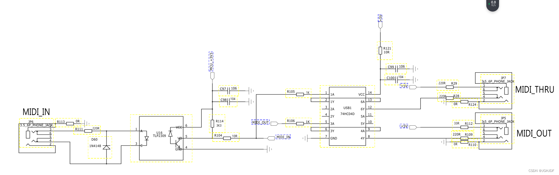MIDI接口功能硬件电路MIDI-IN--MIDI-OUT--MIDI-THRU_midi接口电路-CSDN博客