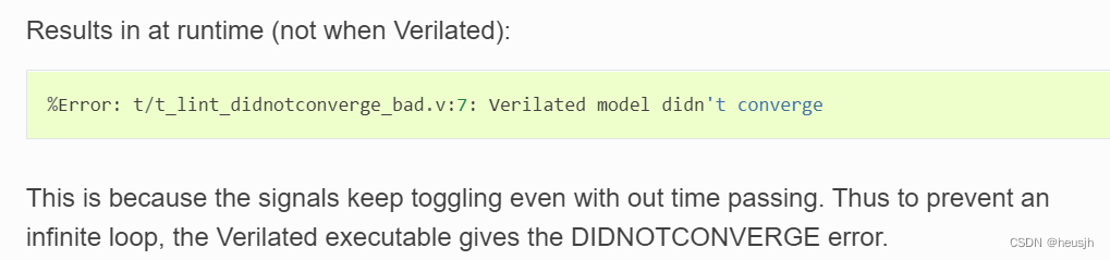 Verilated model didn‘t converge报错原因及解决_did not converge-CSDN博客
