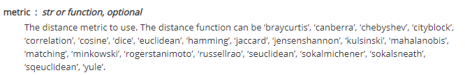 机器学习领域几种距离度量方法metric详解_距离量度-CSDN博客