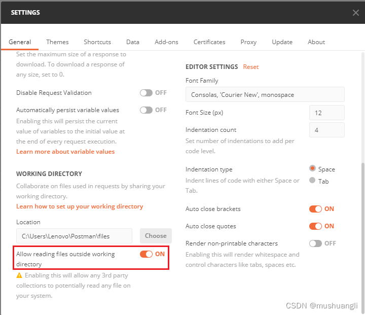 Postman上传文件遇到的问题及解决方法_file load error for-CSDN博客