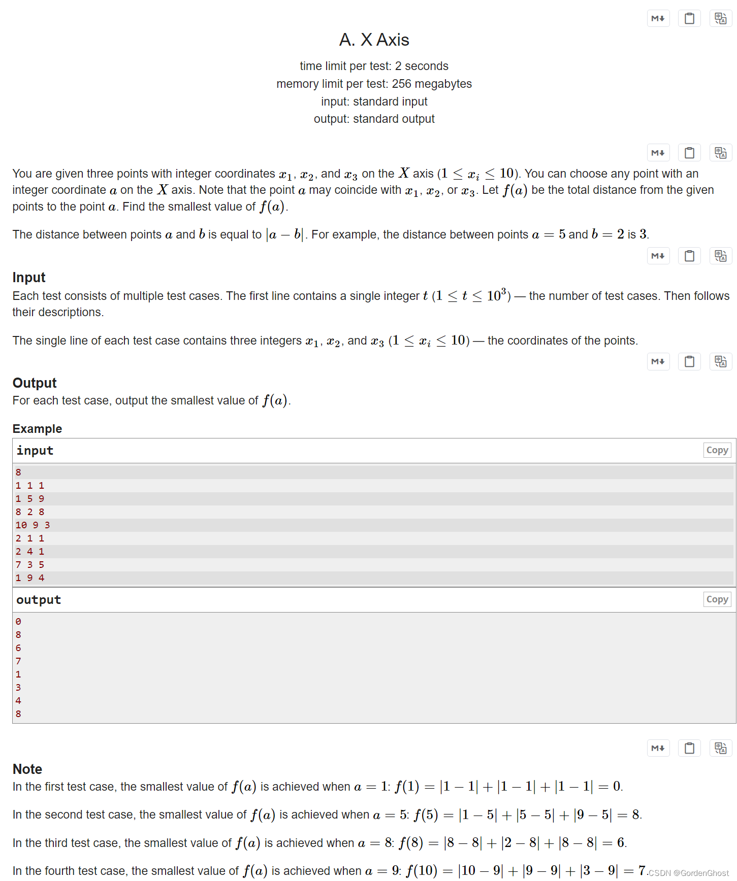X Axis（Round 954 (Div. 3)）-CSDN博客