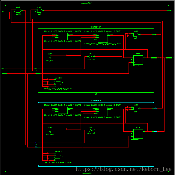 级联模60计数器（verilog Hdl语言描述）（仿真与综合）用verilog设计一个模60的8421bcd码计数器进行综合和仿真 Csdn博客 0061