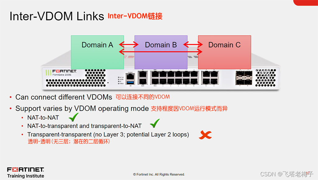 教程篇(7.2) 13. 虚拟域 VDOM & FortiGate基础设施 Fortinet网络安全专家 NSE4_飞塔vdom-CSDN博客