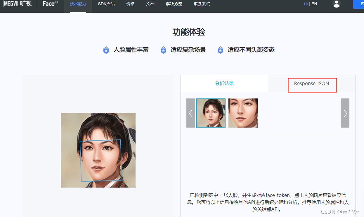 【API调用】人脸检测+人脸属性（旷视 / 百度）_小程序使用旷视人脸识别-CSDN博客