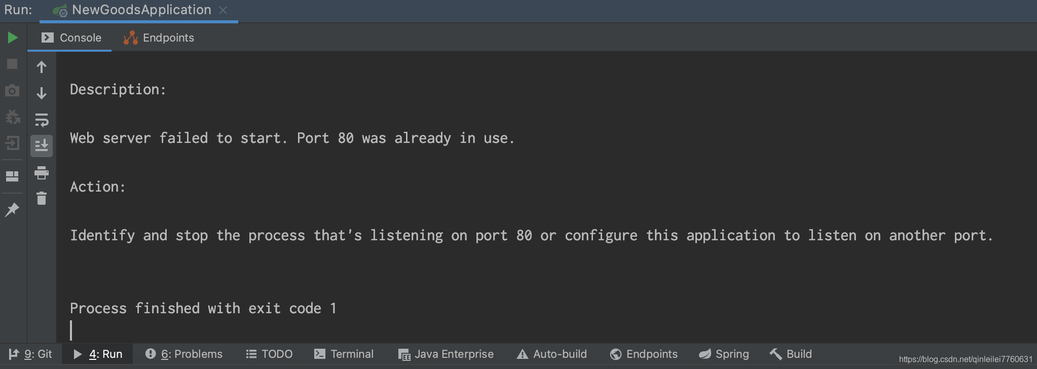 mac :Springboot Web server failed to start. Port 80 was already in use._mac port 80 was already ...