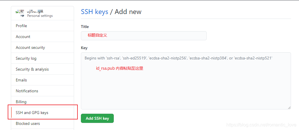 github添加ssh key_github ssh key-CSDN博客