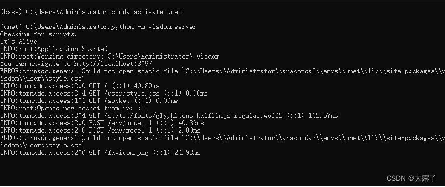 visdom查看图片、dice、损失等-CSDN博客
