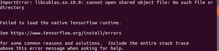 import tensorflow时报错:Failed to load the native TensorFlow runtime._warning:root:failure to load ...