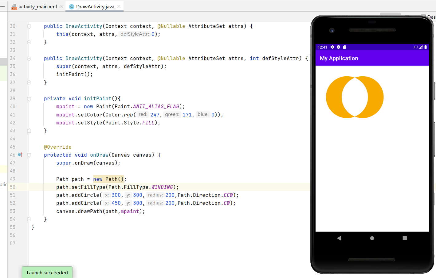 手把手教学：自定义View——Path设置填充方式_filltype-CSDN博客