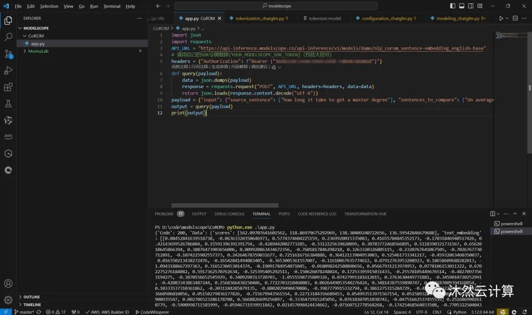 技术布道 | 通过ModelScope魔搭社区调用大模型在线推理API_modelscope api-CSDN博客