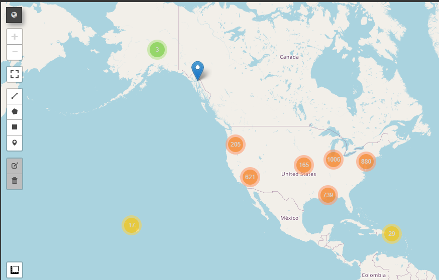 geemap学习笔记005：标记簇（Marker Cluster）工具_markercluster-CSDN博客