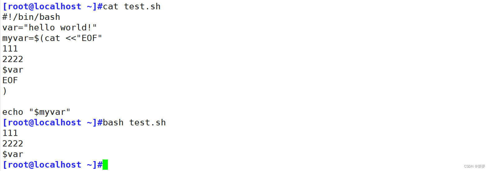 shell脚本 免交互和字符处理_shell here document注意事项-CSDN博客
