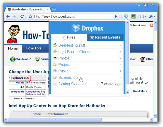 dropbox访问_在Google Chrome浏览器中快速访问您的Dropbox-CSDN博客