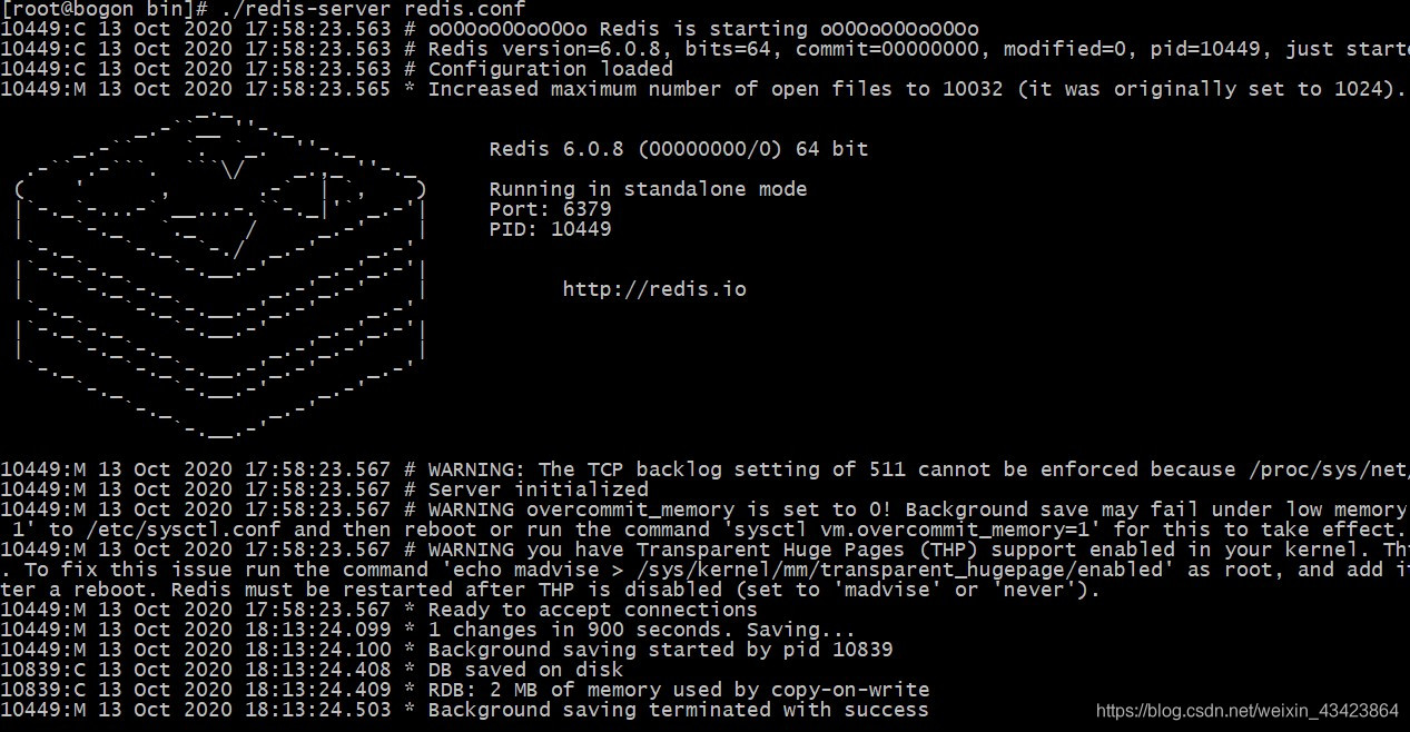 Linux (CentOS 7)下安装redis 6.0.8以及遇到问题的详解_centos7安装redis6.0.8详细教程-CSDN博客