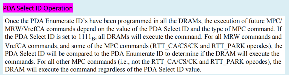 【JESD79-5之】4 DDR5 SDRAM命令描述和操作-16(per DRAM addressability(PDA))_枚举id和选择id之间的关系-CSDN博客