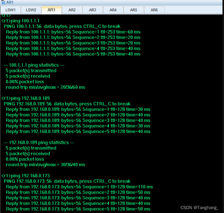 网络配置与拓扑测试：从AR1到LSW2-CSDN博客