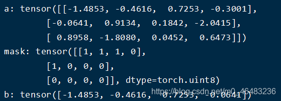 pytorch中torch.masked_select()总结_torch masked select-CSDN博客