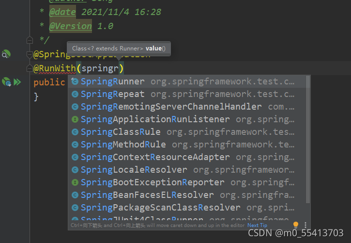 Spring boot测试找不到SpringRunner.class_springrunner找不到-CSDN博客