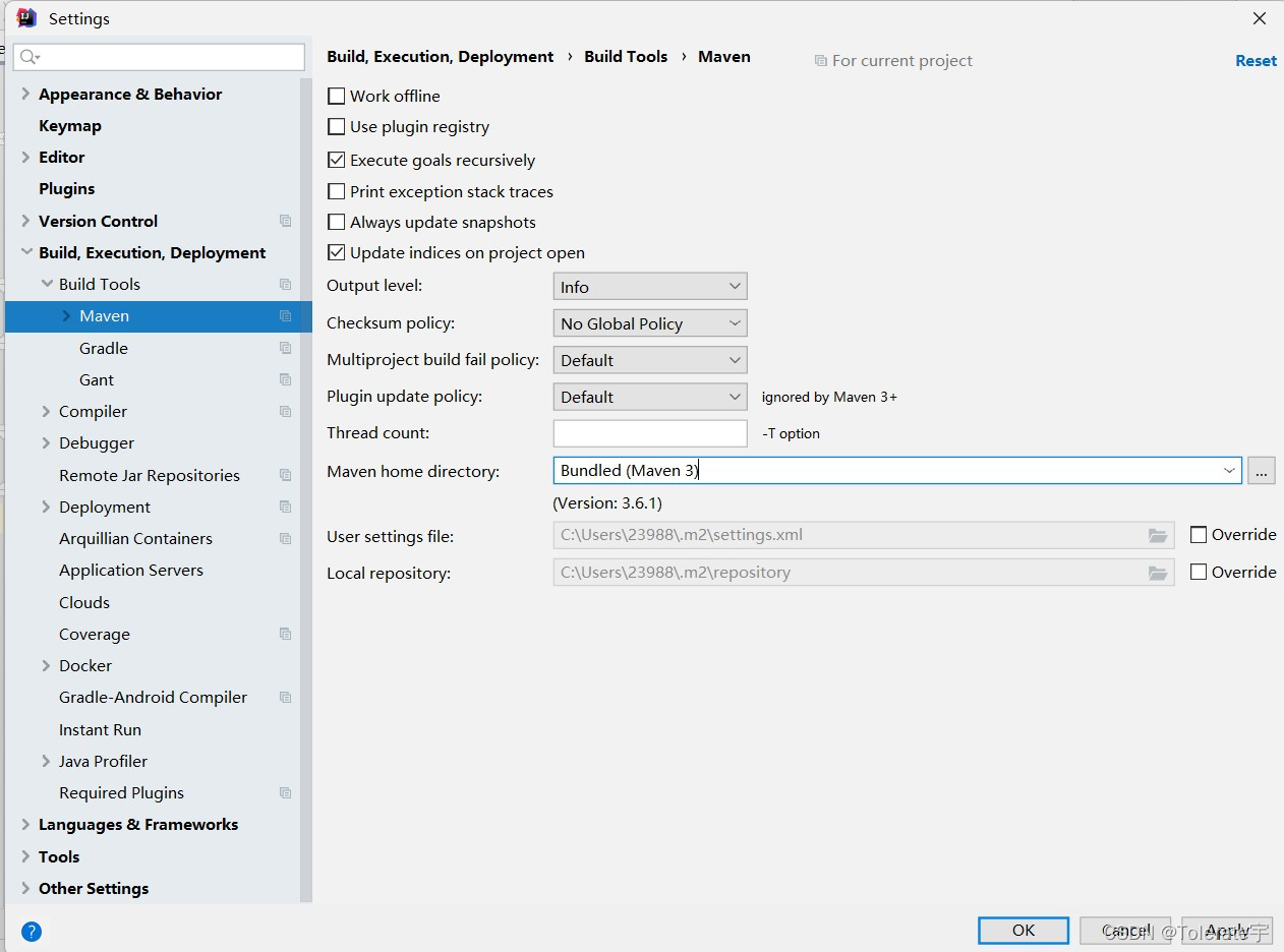 Intellij Idea 中的Maven设置，Settings 与 Settings for New porjects 的区别 ...