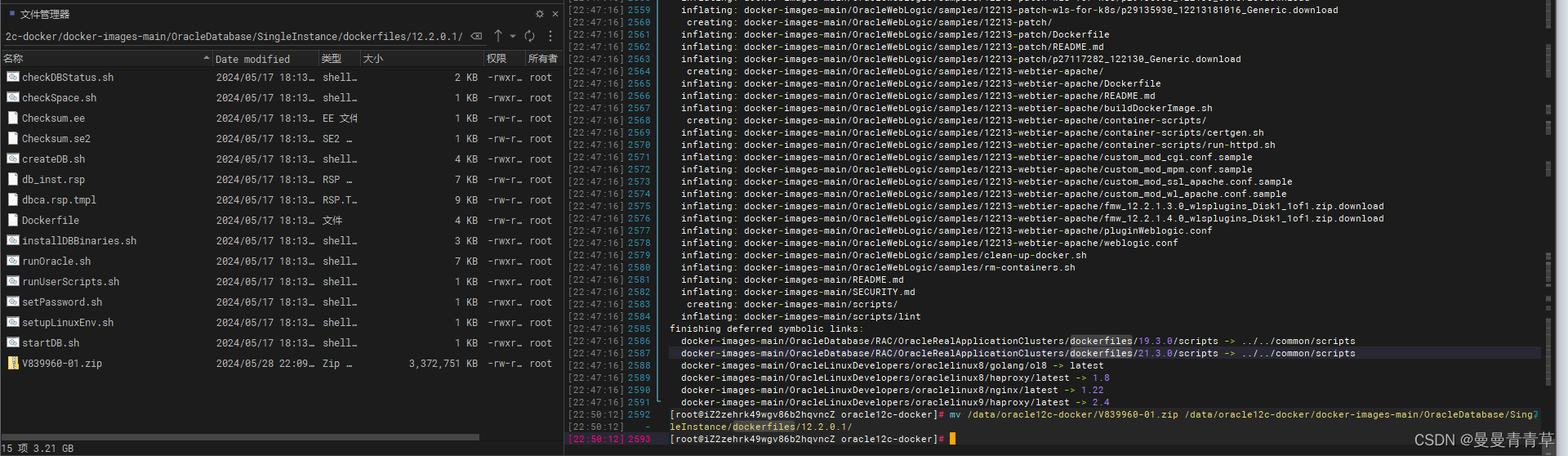基于docker的oracle12.2.0.1部署及oracle使用与docker镜像容器制作迁移方法_docker oracle12-CSDN博客