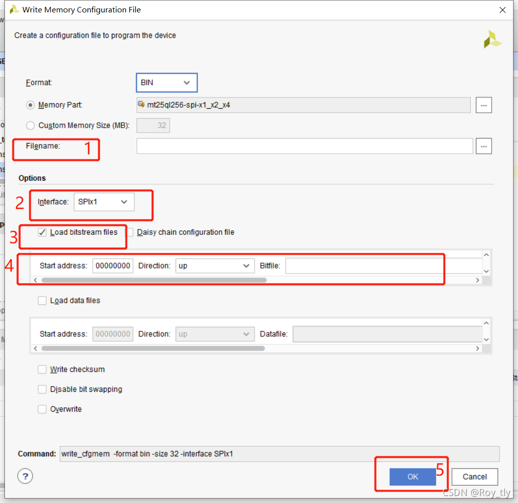 【工具应用笔记】bit文件生成MCS文件或BIN文件_promgen xilinx bin转mcs-CSDN博客