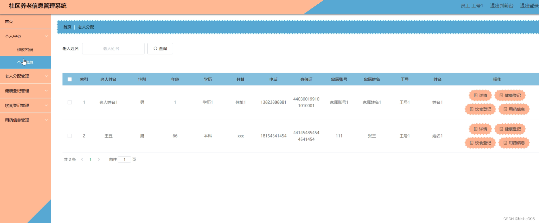 java计算机毕业设计ssm社区养老信息管理系统f18bu（附源码、数据库）-CSDN博客