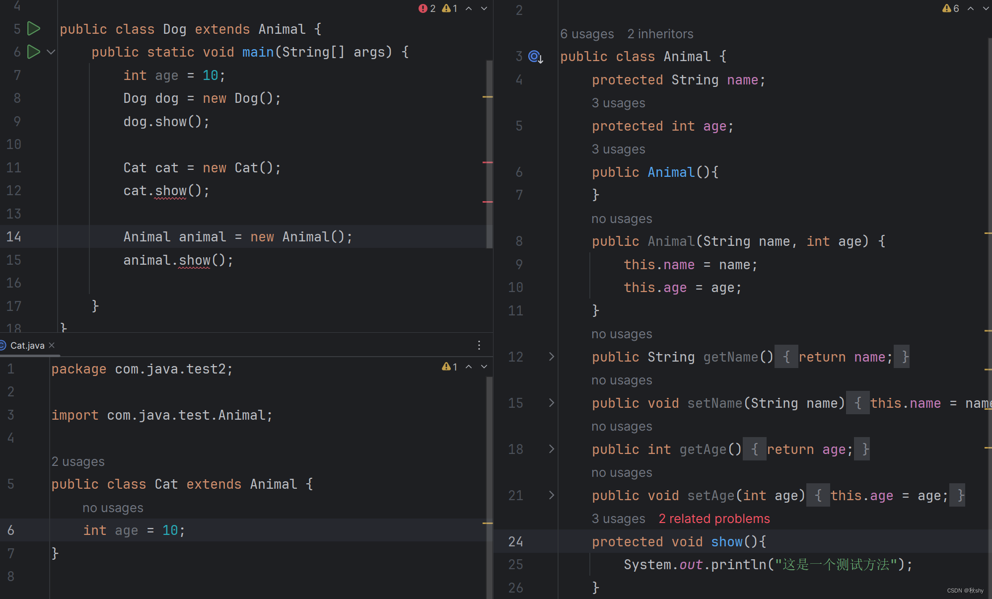 详解Java中的protected修饰的访问权限_protected访问权限范围-CSDN博客