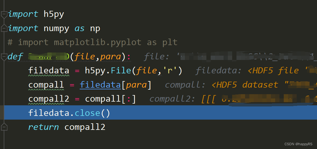 python hdf5读取问题（closed dataset)_ -CSDN博客