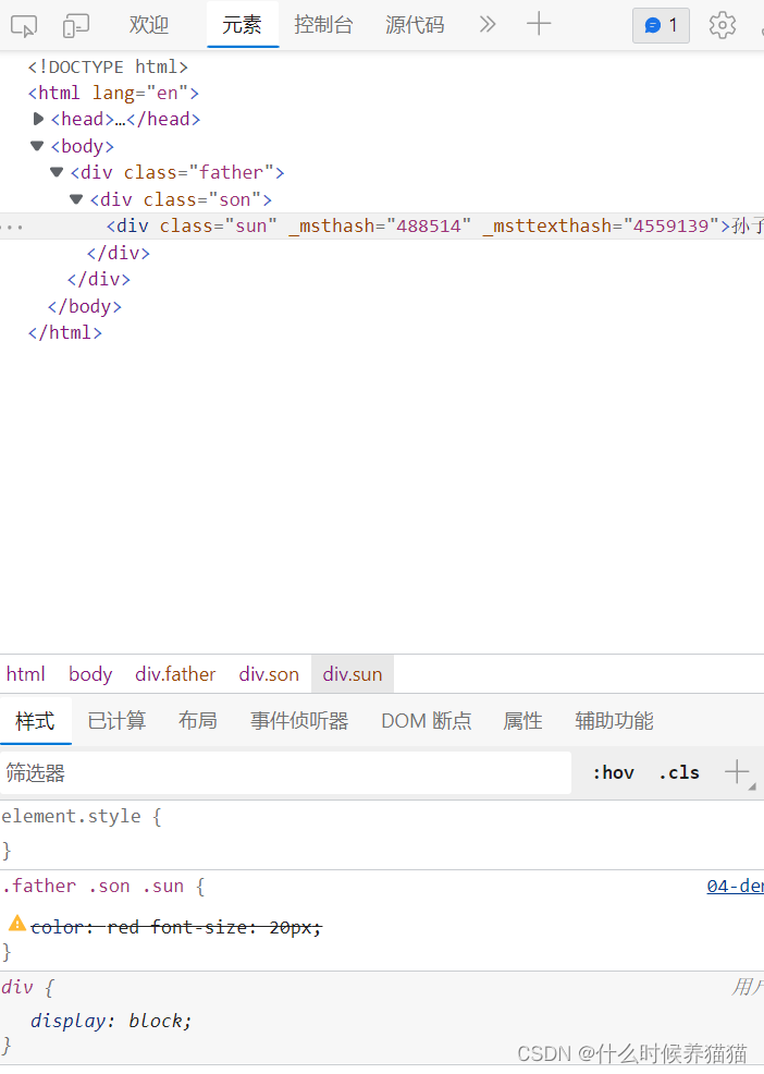 CSS自学Day4-CSS优先级、Chrome调试工具_css 层级 chrome-CSDN博客